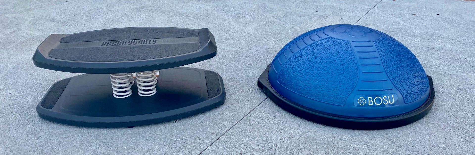 Strongboard Balance vs Bosu ball - HealthMed Distributors Inc